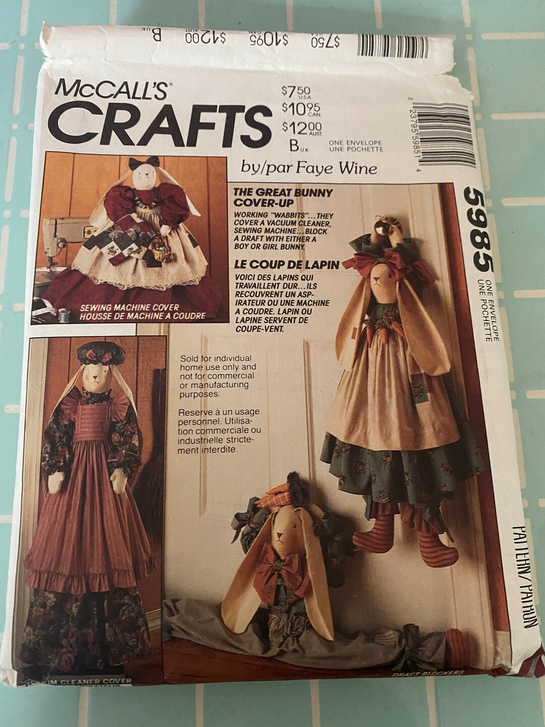 Various Bunny/rabbit Craft Patterns by Simplicity & Mccalls - Etsy