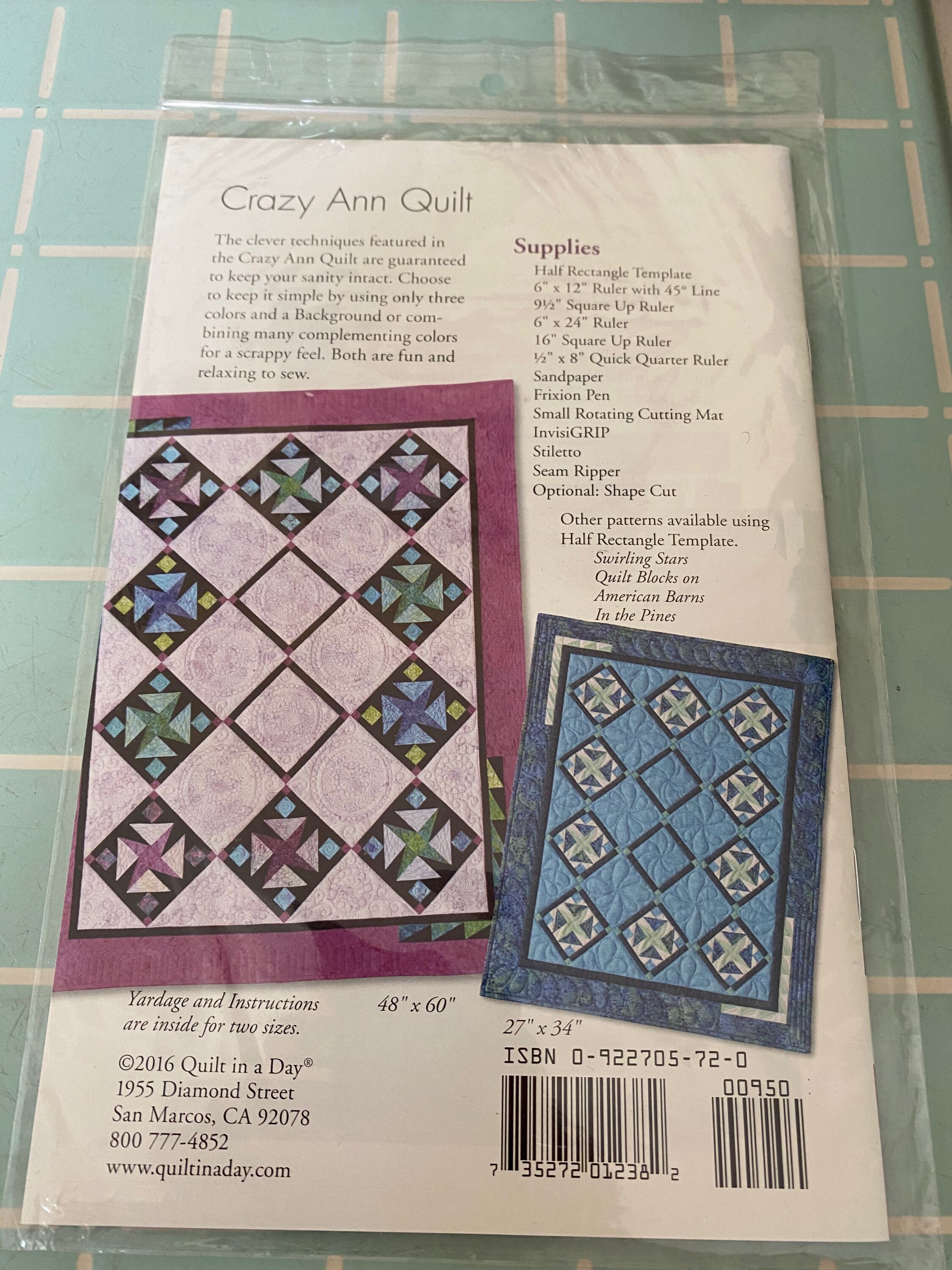 Crazy Ann Quilt Pattern by Quilt in a Day - Etsy
