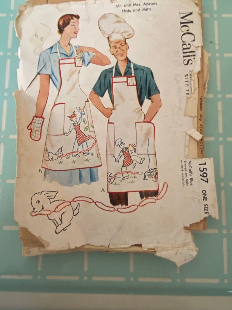 Various Vintage Apron Patterns by Mccalls - Etsy