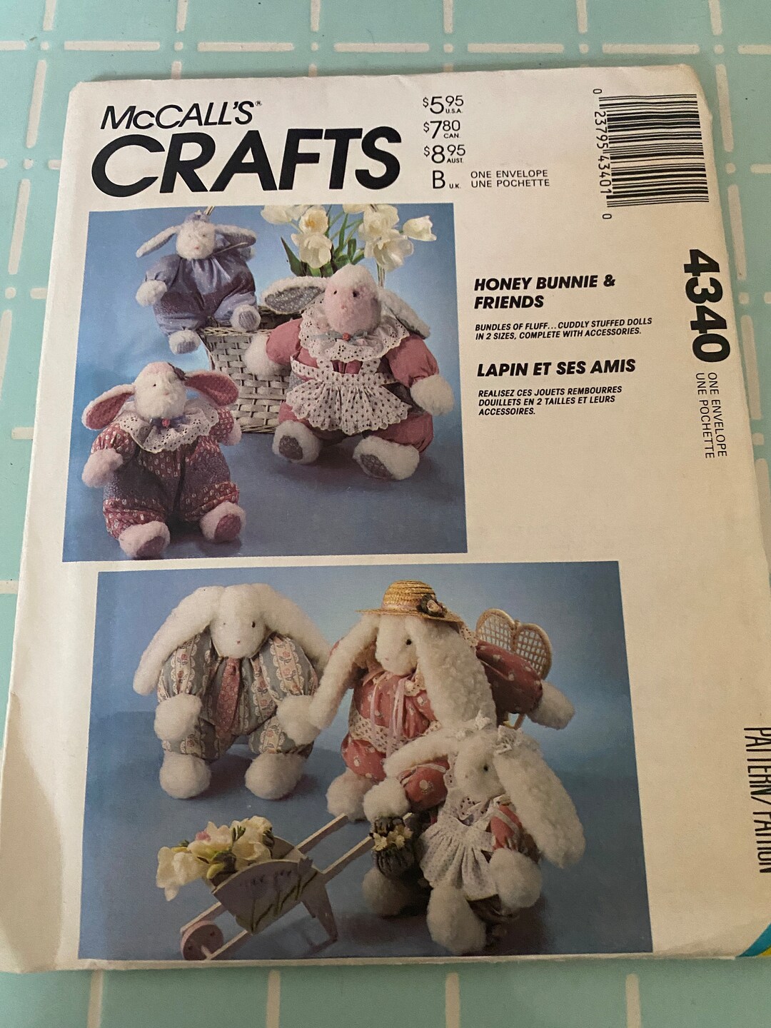 Various Bunny/rabbit Craft Patterns by Simplicity & Mccalls - Etsy