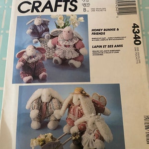 Various Bunny/rabbit Craft Patterns by Simplicity & Mccalls - Etsy