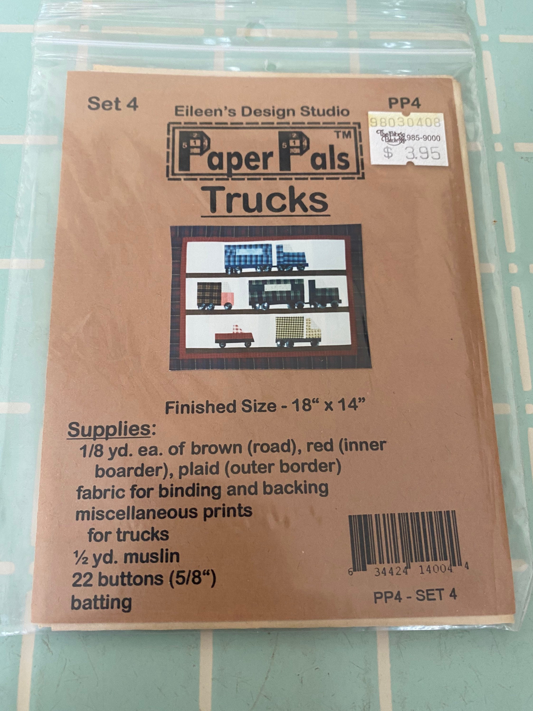 Sewing Trucks Paper Pals Quilt Pattern Kits & How To etna.com.pe