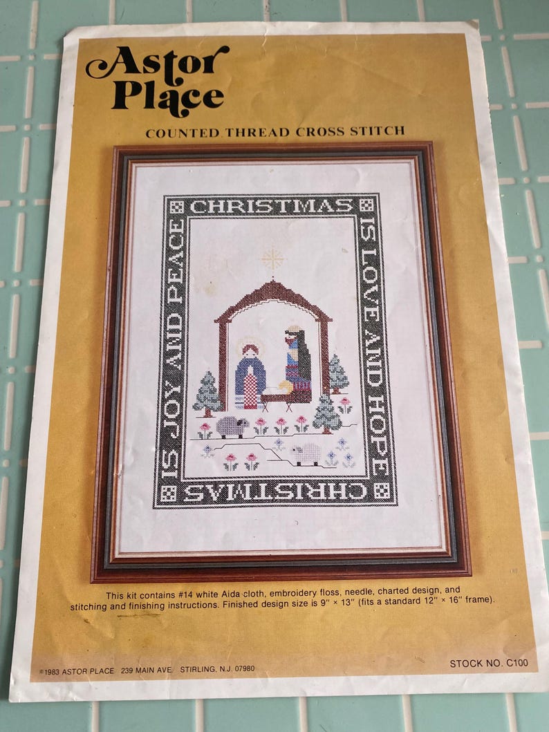 Various Christmas Nativity Counted Cross Stitch Patterns - Etsy