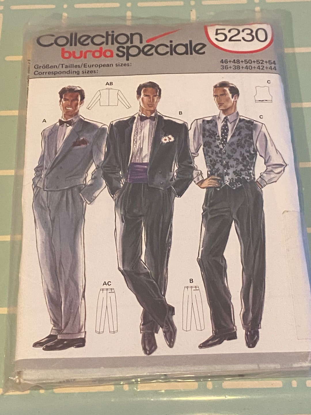 Various Men’s & Boy’s Formalwear Wardrobe Patterns-cumberband/tuxedo ...