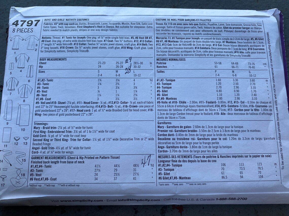 Nativity Costume Patterns for Adult-teen-boy & Girl | Etsy