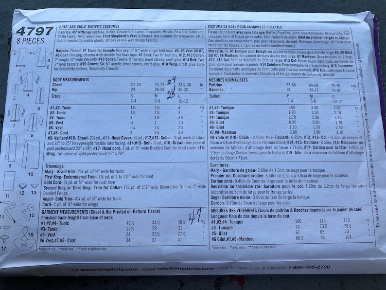 Nativity Costume Patterns for Adult-teen-boy & Girl | Etsy