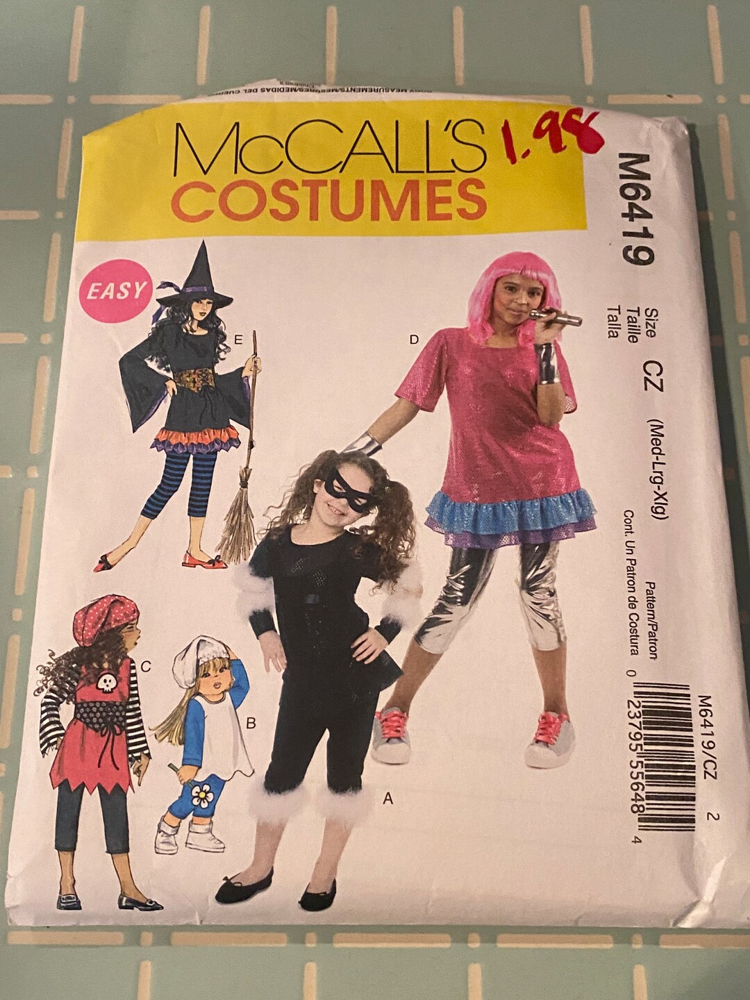 Various Girls Variety Costume Patterns- Mccall’s and Simplicity - Etsy