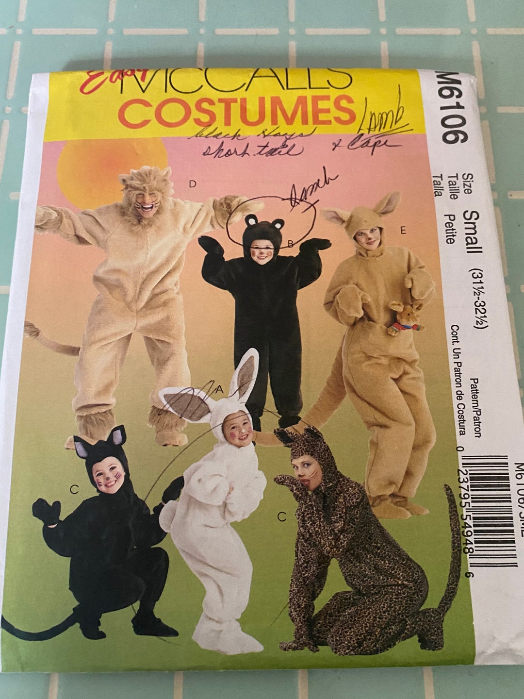 Adult & Kids Variety of Animal Costumes Patterns- Mccall’s and ...