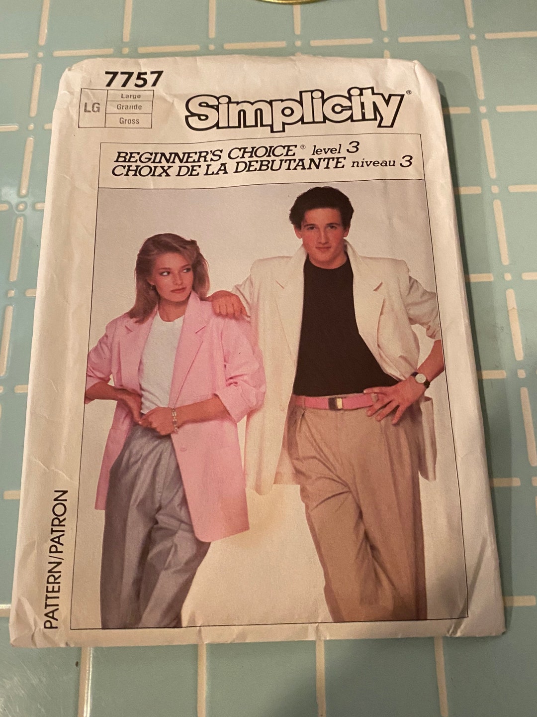1980s Loose Fitting Unlined Jacket Pattern- Simplicity #7757 - Etsy