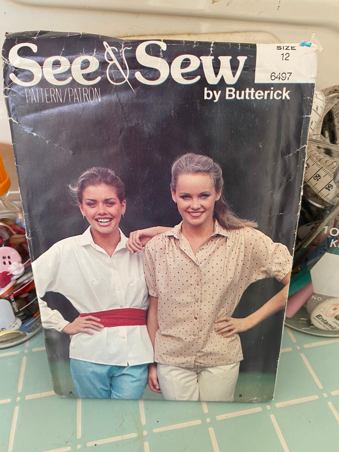 See and Sew Butterick Misses Top Pattern #6497 - Etsy