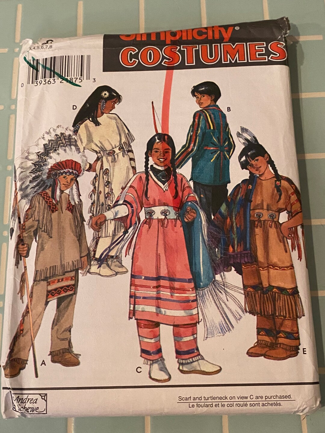 Various Cowboy and Indians Children’s Costume Butterick/mccall’s ...