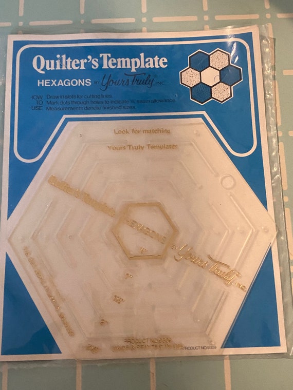 Quilters Templates Circles or Hexagon - Etsy