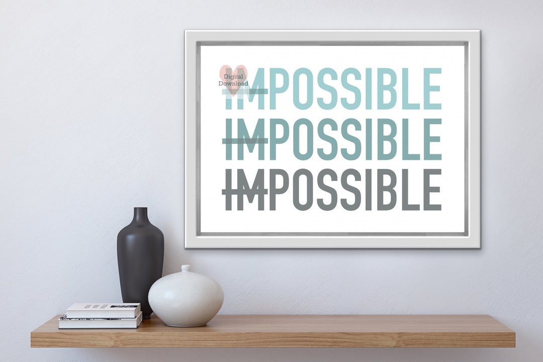 One Word Print, Inspirational, Quote Wall Art, for Office, Law of ...