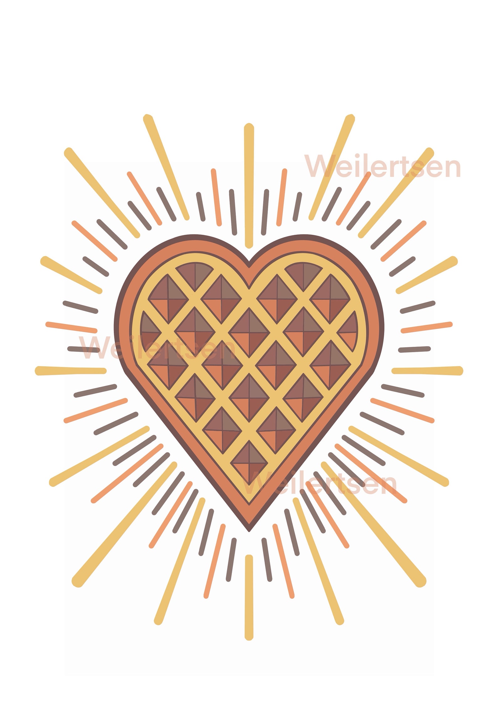 Waffle Wall Art Pastry Poster Food Art Printable Gift for - Etsy Norway