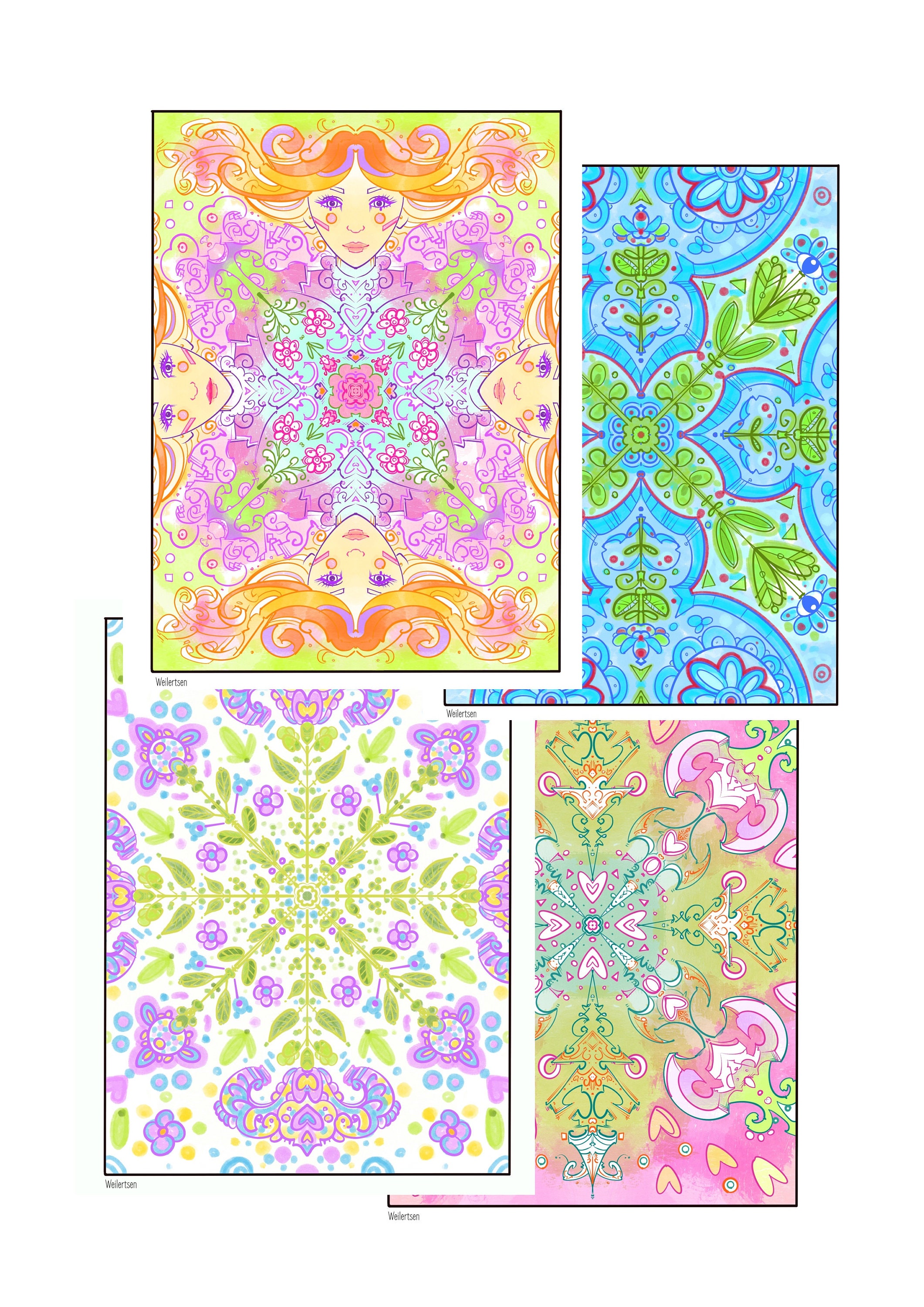 Printable Reverse Coloring Pages Mandala, Digital Download Coloring ...