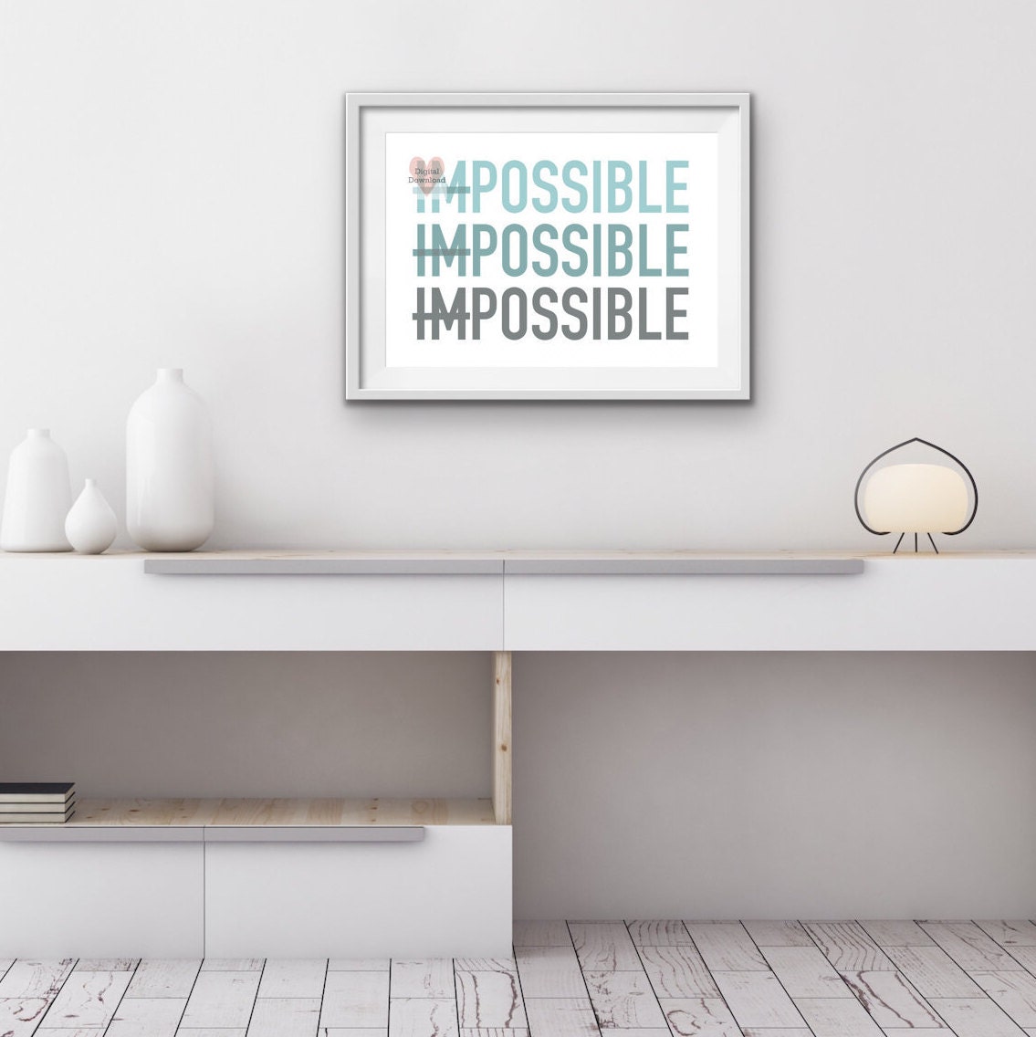 One Word Print Inspirational Quote Wall Art for Office Law - Etsy