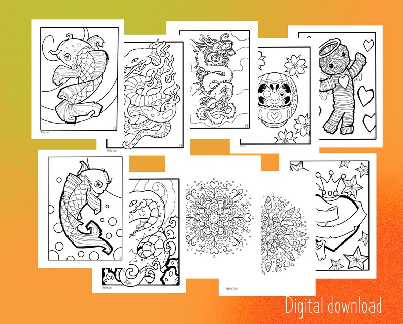 Tattoo Coloring Pages for Kids, Traditional Tattoo Flash Book ...