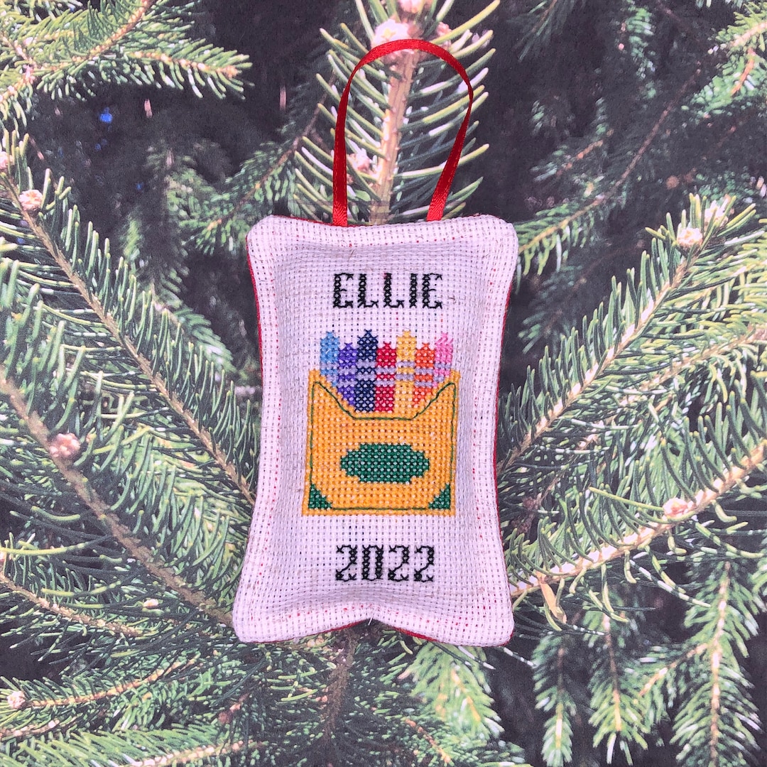Crayon Ornament, Artist Ornament, Second 2nd Christmas, Third 3rd ...