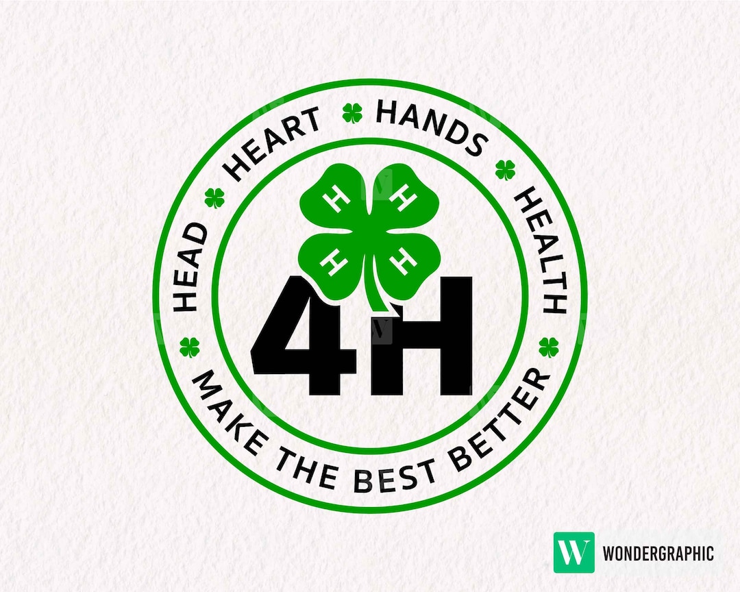 4H Clover Svg. Lucky Svg. Leaf Clover Svg. Clovers Svg. 4-H - Etsy