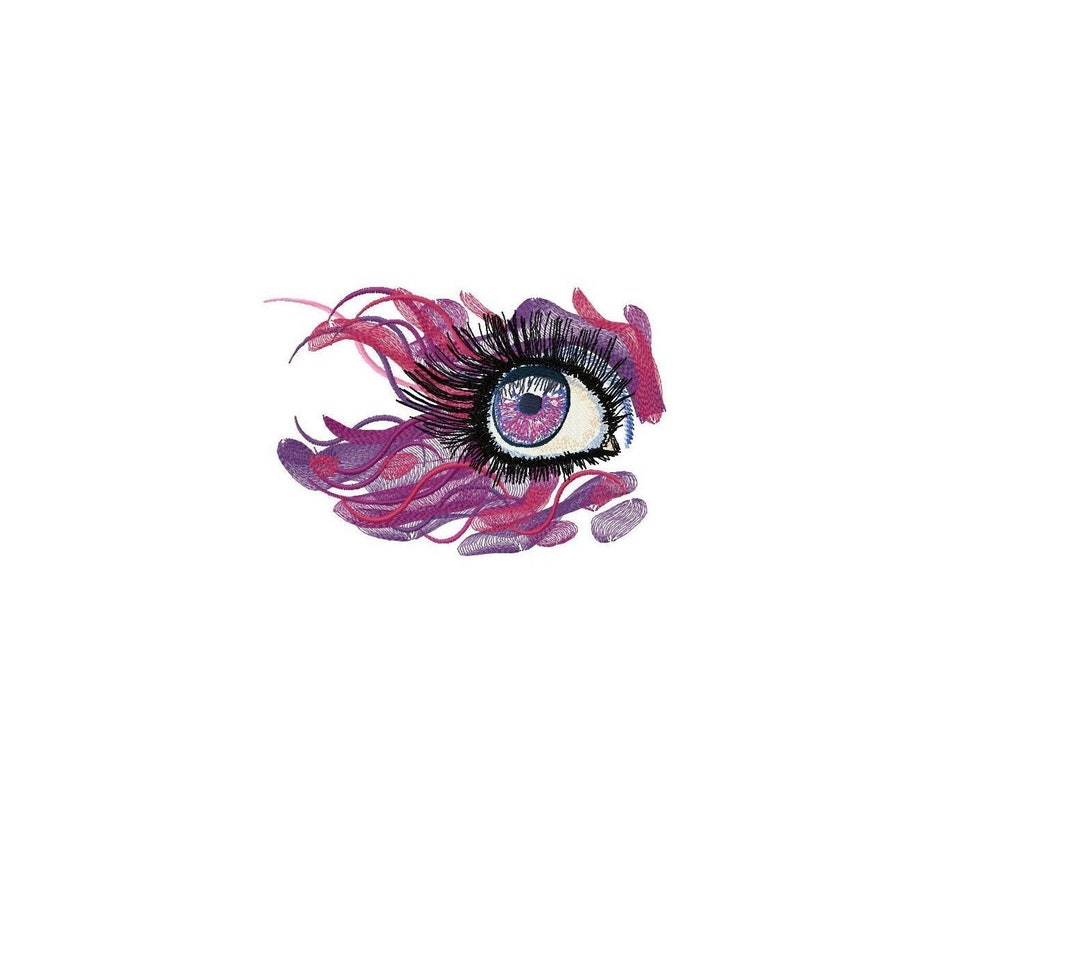 Trippy Eye Shadow / Instant Download Embroidery Design - Etsy