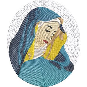 Hail Mary Prayer / Virgin Mary / Downloadable Embroidery Design ...