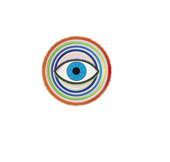 Eye in an Indian Circle / Instant Download Embroidery Design - Etsy