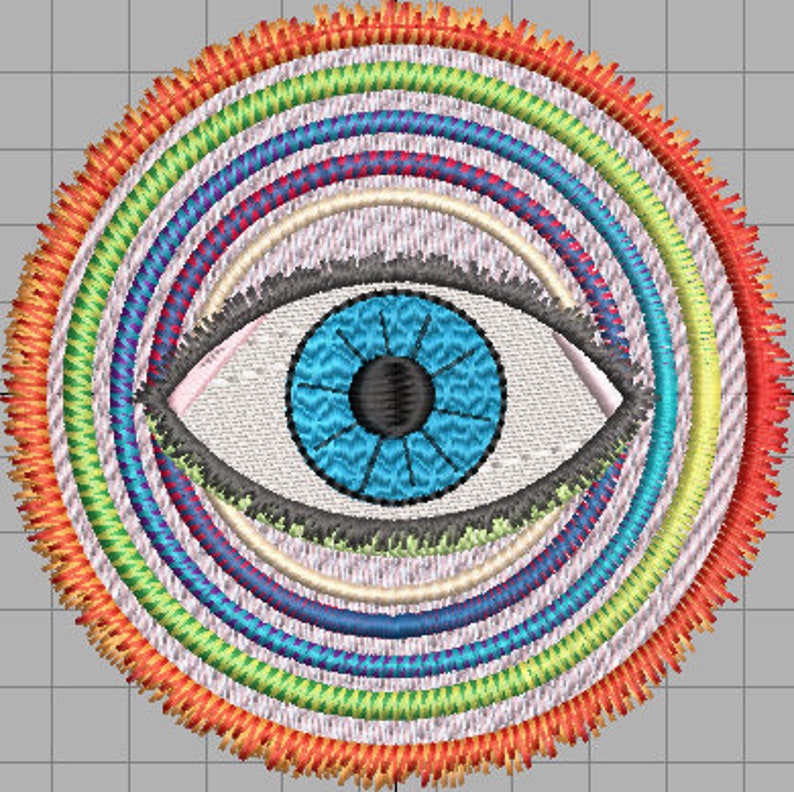 Eye in an Indian Circle Instant Download Embroidery Model Compatible ...