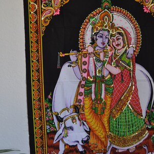 Lord Krishna With Ratha Poster With Sequence,wall Decor - Etsy