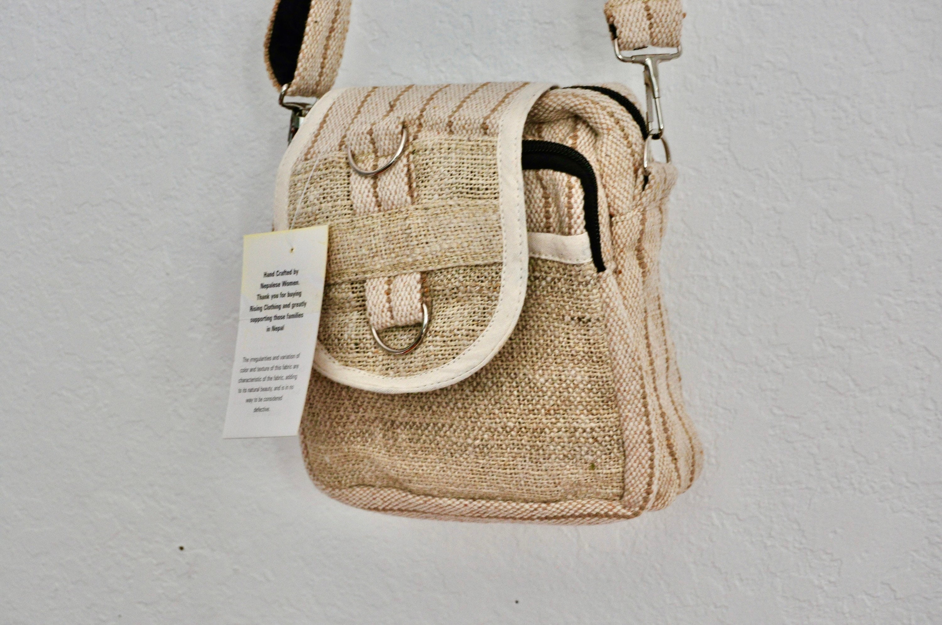 Hemp crossbody traveling bagHemp purse | Etsy