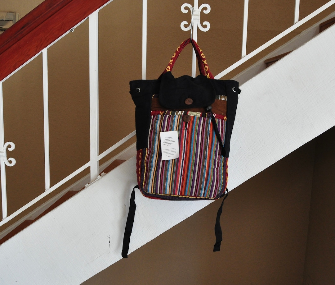 Mini Backpack With Handle, Hippie Backpack, Handmade ,boho - Etsy