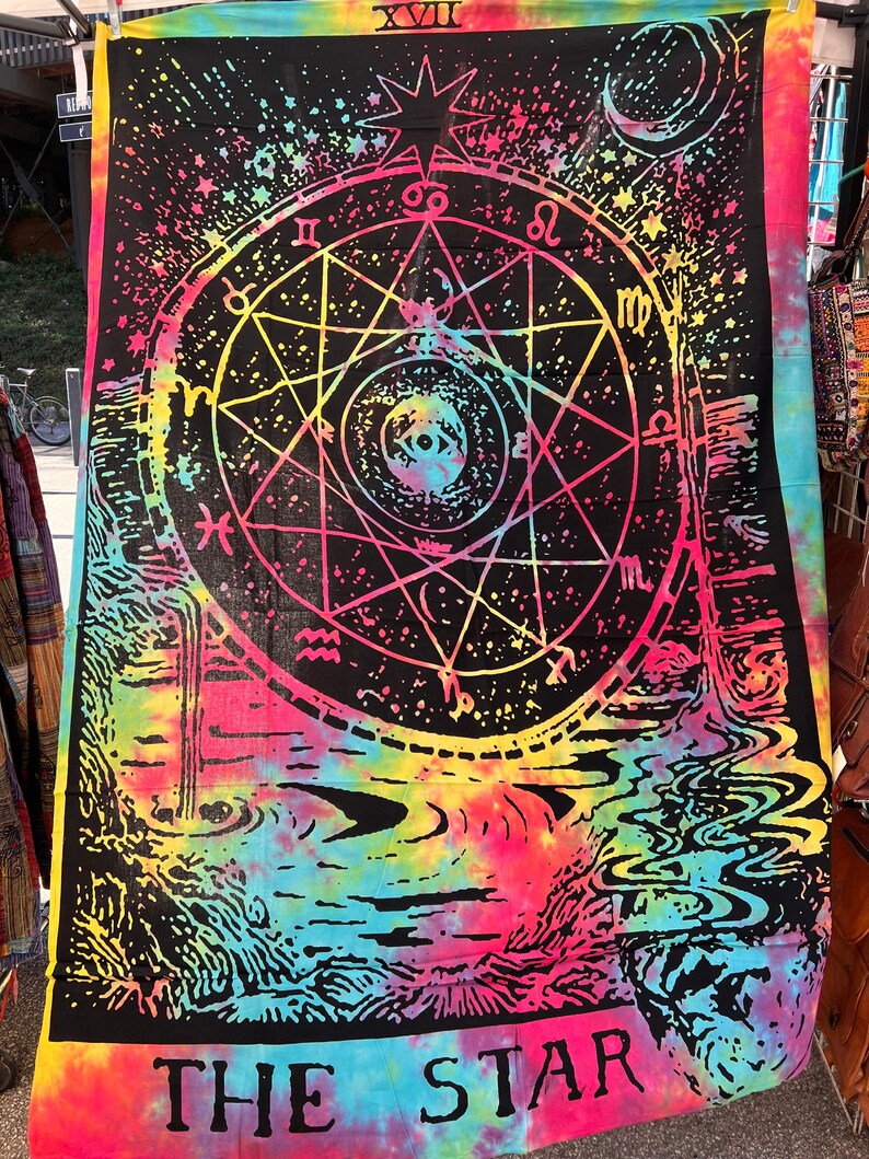 Tapestry Star Tarot Cardwall Decor54x84 Star Tarot Card | Etsy