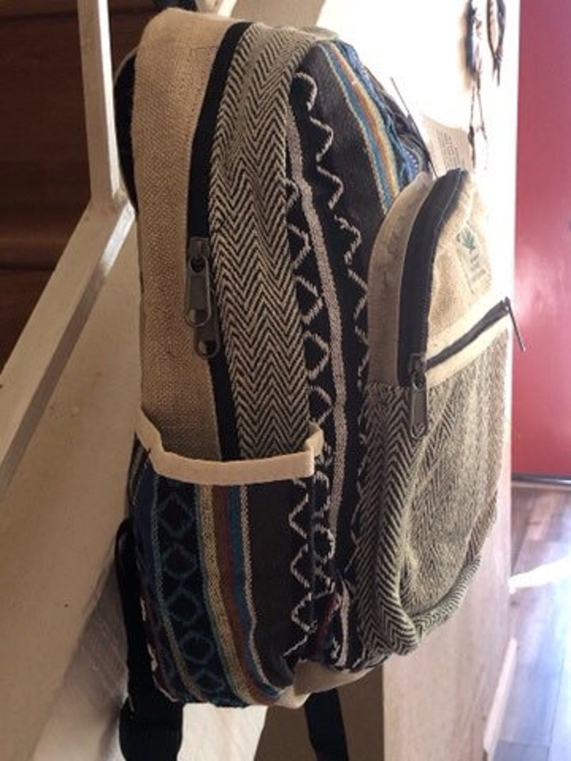 Hemp backpackhippie backpack | Etsy