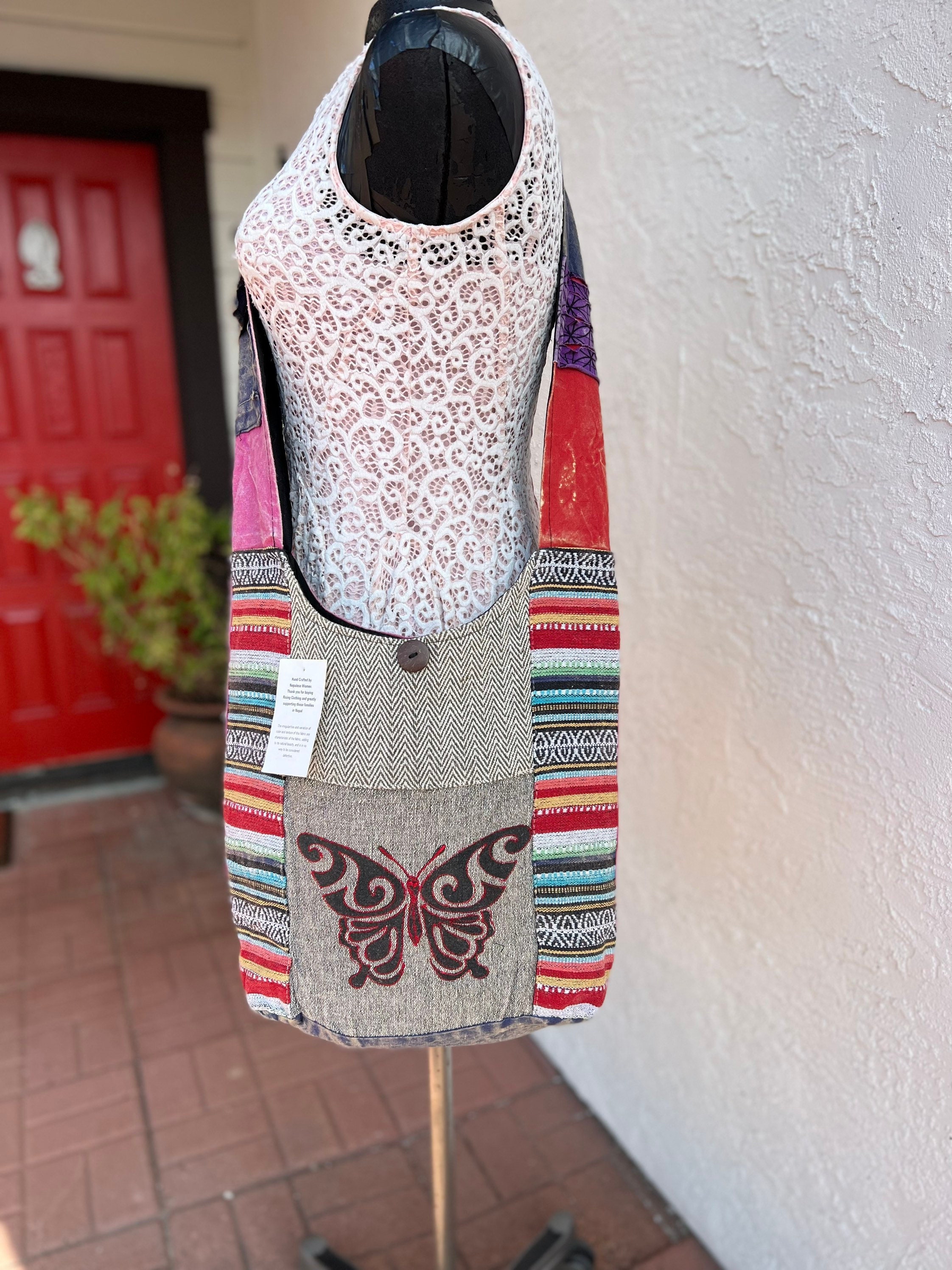 Embroidered Butterfly Crossbody Bagbutterfly | Etsy