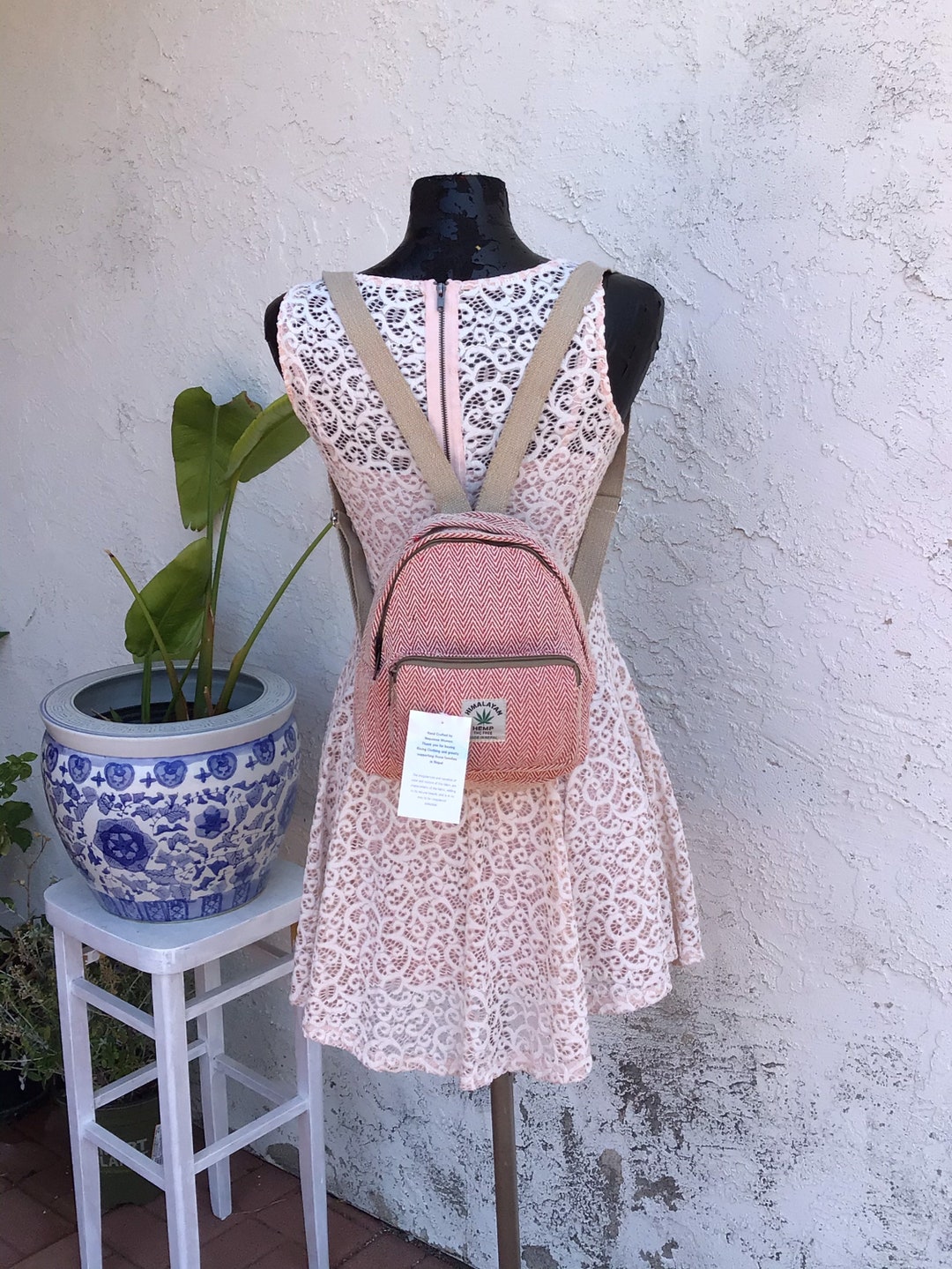 Mini Hemp Backpack,boho Mini Backpack - Etsy