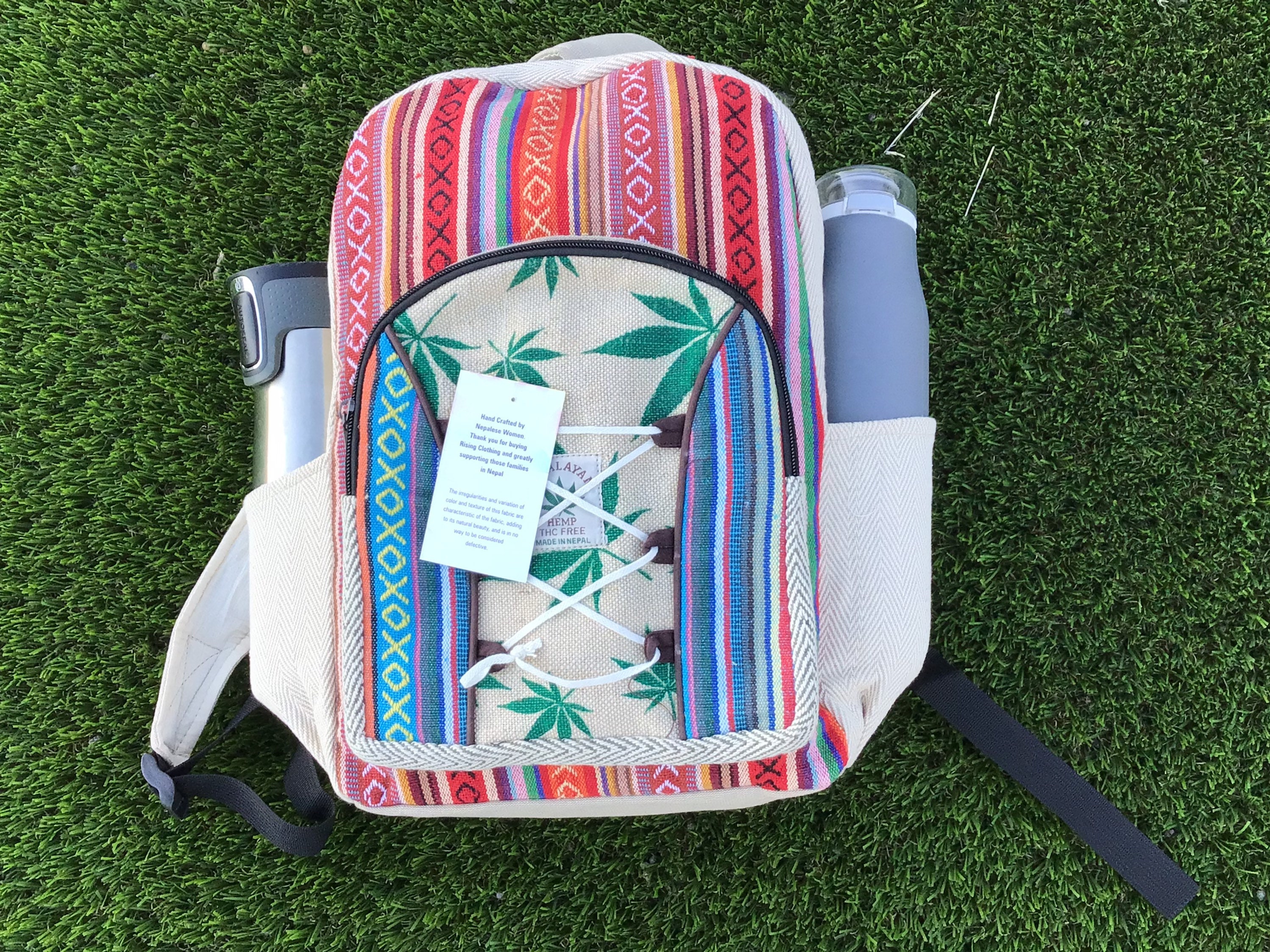 Hanf Rucksack in voller GrößeHippie Hanf Rucksack | Etsy