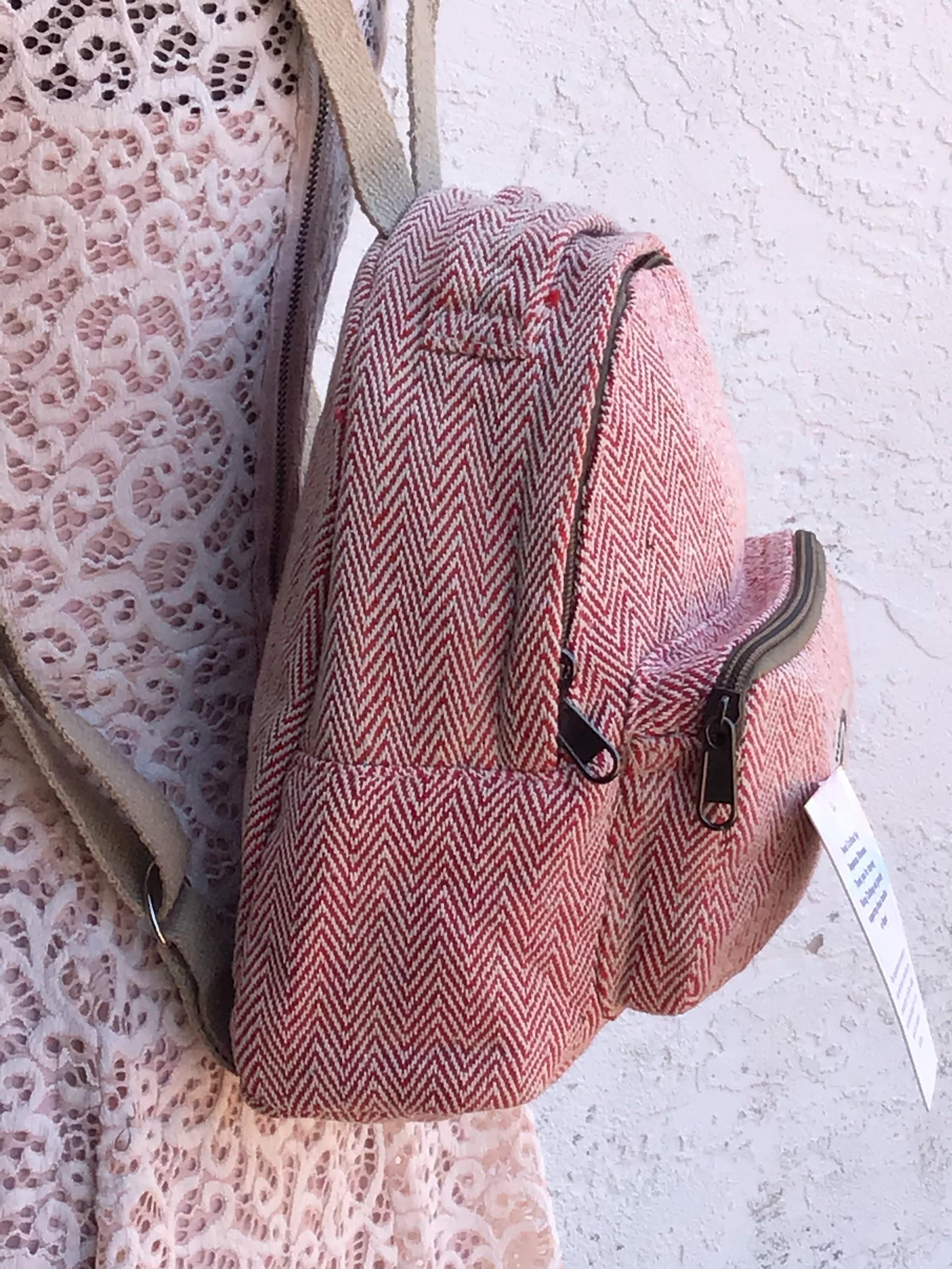 Mini Hemp Backpack,boho Mini Backpack - Etsy