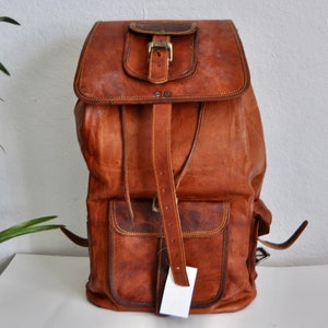 Leather Backpack,leather Rucksack,back to School Backpack - Etsy