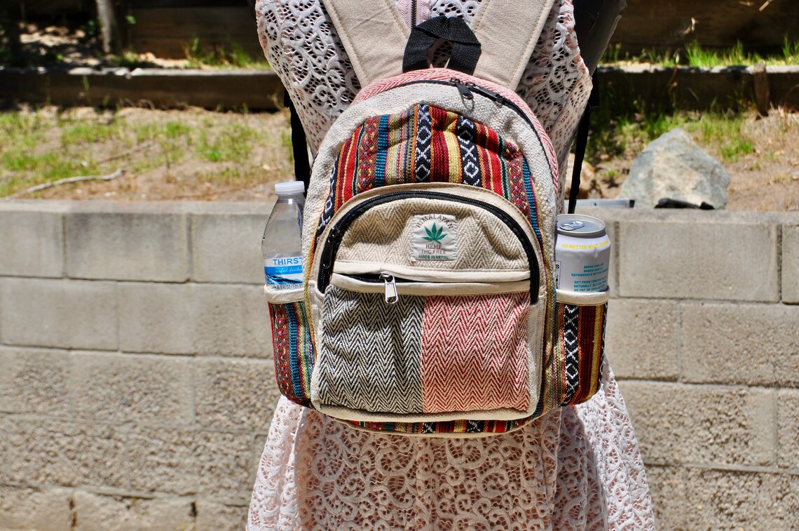 Hemp backpackhippie backpack | Etsy