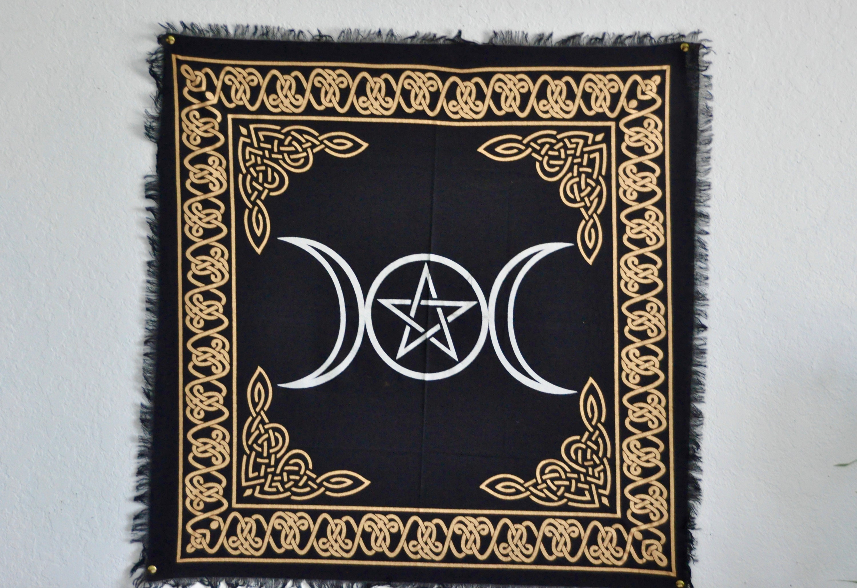 Pentacle Alter Cloth,pentacle Cloth Wall Hanging, Pentagram Alter ...