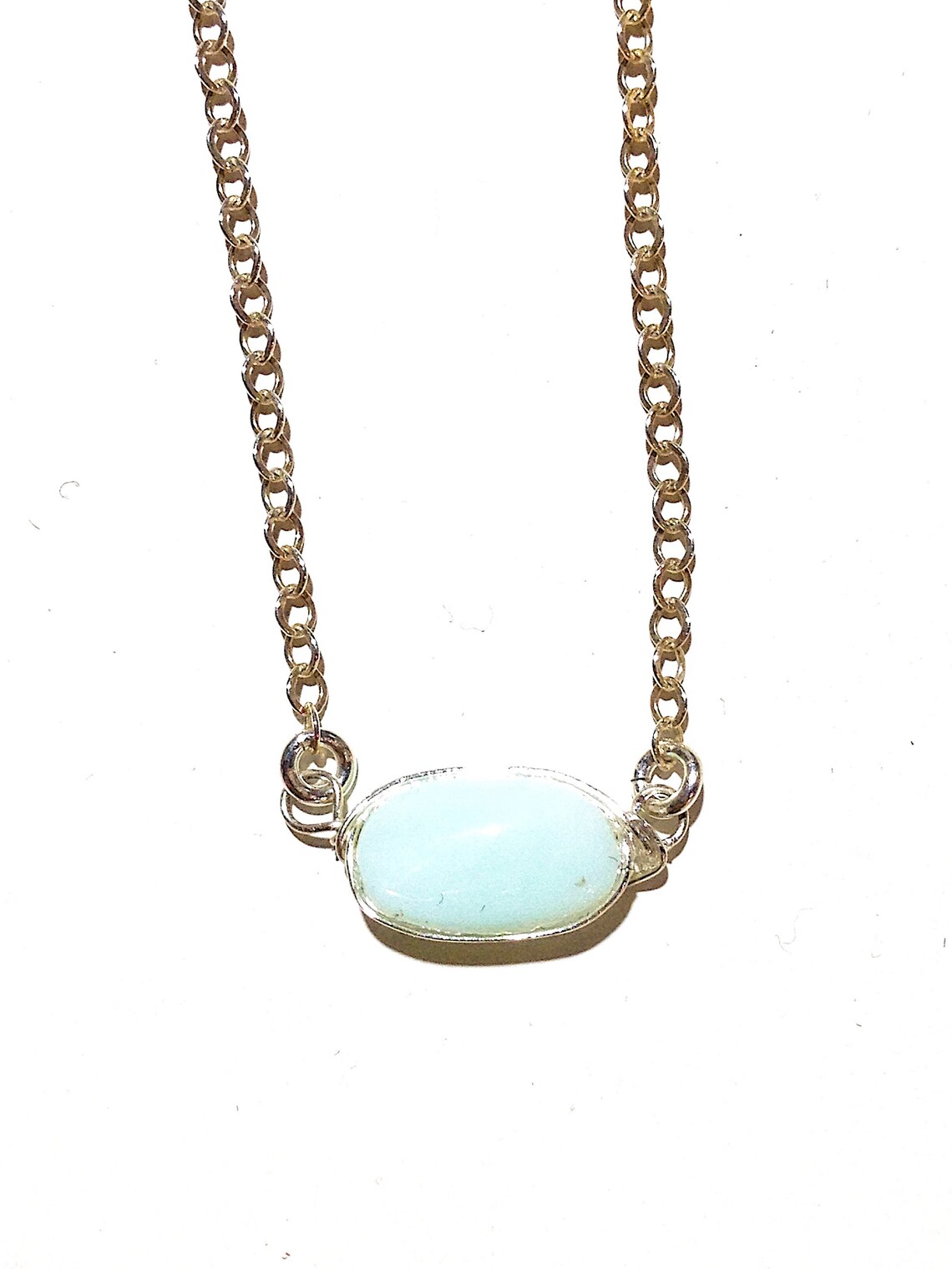 Sugar Necklace Simple Handmade Gemstone Layering Necklace 14K Gold ...