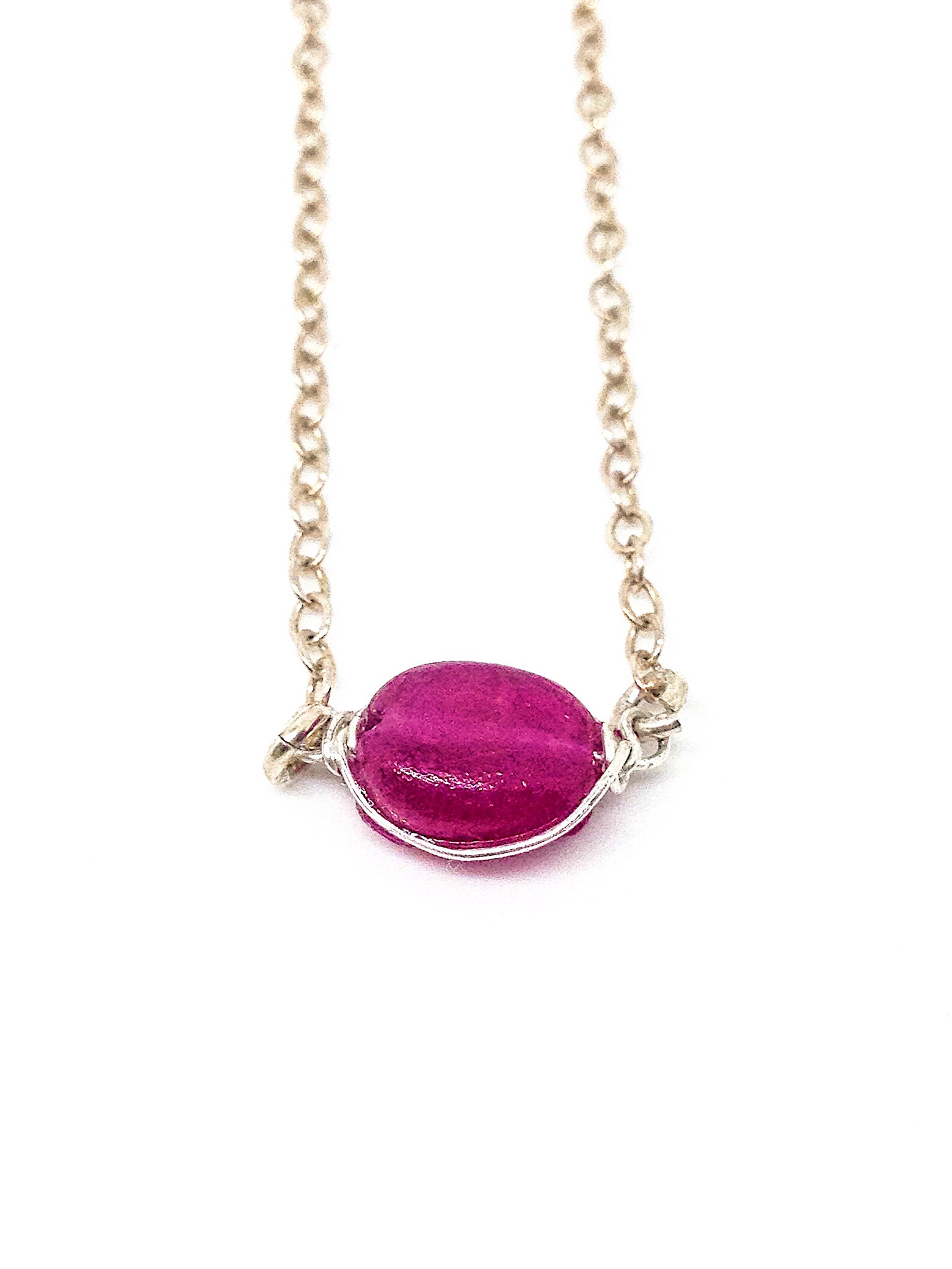 Sugar Necklace Simple Handmade Gemstone Layering Necklace 14K Gold ...