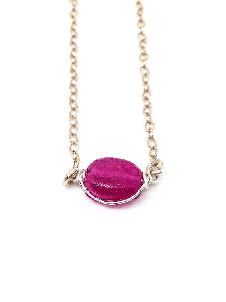 Sugar Necklace Simple Handmade Gemstone Layering Necklace 14K Gold ...