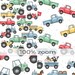 Farm Machines Pattern Tractor Digital Paper Truck Seamless Pattern ...