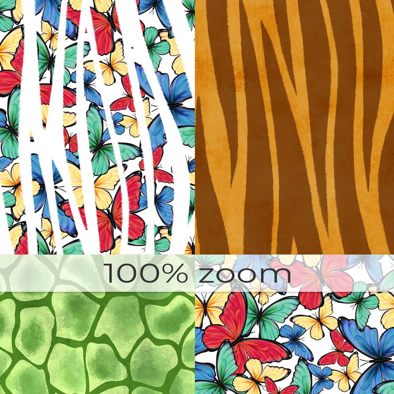 Jungle Animal Skin Seamless Pattern Rainforest Tropical - Etsy