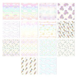 Unicorn Ice Cream Seamless Pattern Digital Paper Candy Surface Digital ...