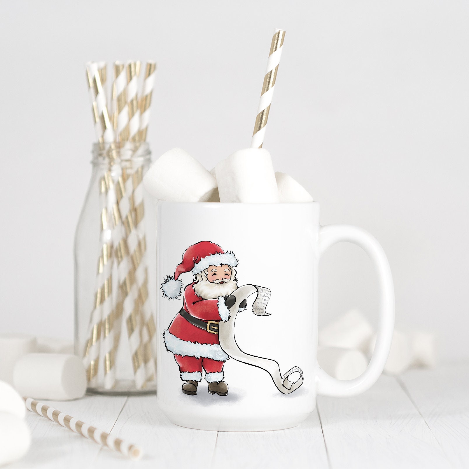 Freebie Cute Santa Claus Letter to Santa Clipart Christmas - Etsy