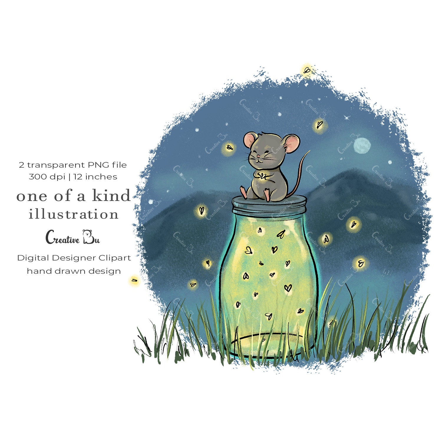 Cute Lightning Bug Clipart