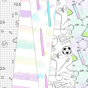 Student Back to School Digital Seamless Pattern Nursery Design - Etsy