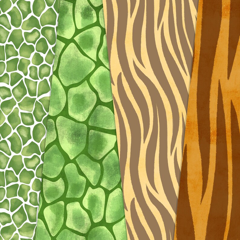 Jungle Animal Skin Seamless Pattern Rainforest Tropical - Etsy