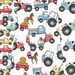 Farm Machines Pattern Tractor Digital Paper Truck Seamless Pattern ...